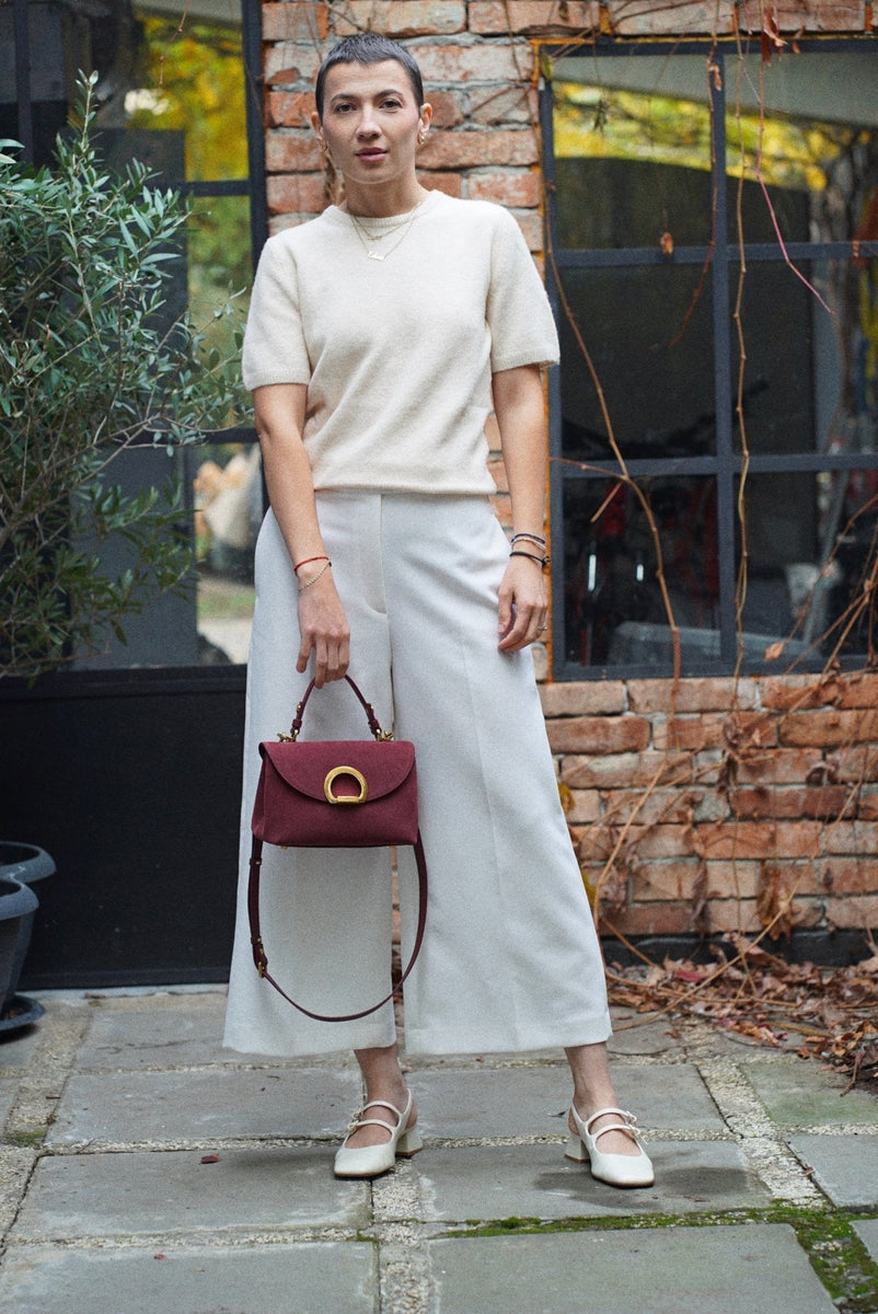 LILYBETH Burgundy Velor - ONOCAN