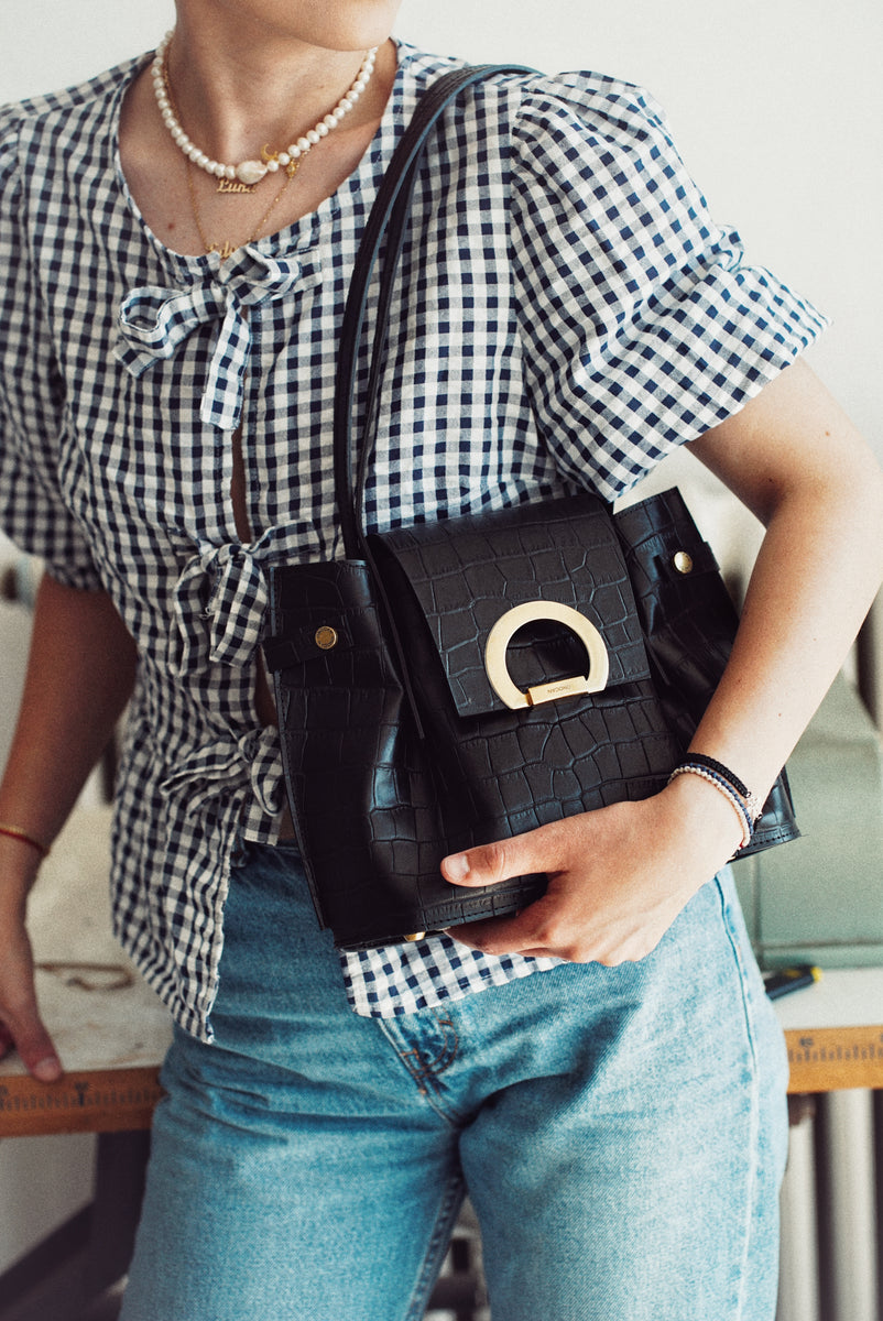TARA Mini Black Croco – ONOCAN